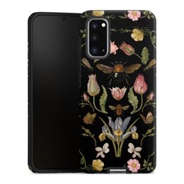 DeinDesign Galaxy S20 Handy Panzer Handyh&uuml;lle robuste Outdoor H&uuml;lle Schutzh&uuml;lle matt Flower Wreath Bee Blossom Tough Case