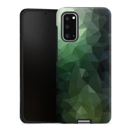 DeinDesign Galaxy S20 Handy Panzer Handyh&uuml;lle robuste Outdoor H&uuml;lle Schutzh&uuml;lle matt Tarnmuster Geometric Mosaic Tough Case