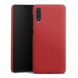 DeinDesign Galaxy A50 Handy Premium Case Smartphone Handyh&uuml;lle Schutzh&uuml;lle matt Colour Unicoloured Red Premium Case