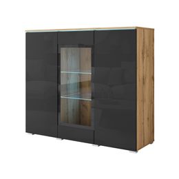 Highboard Vera Schwartz Hochglanz