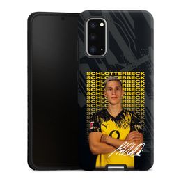 DeinDesign Galaxy S20 Handy Panzer Handyh&uuml;lle robuste Outdoor H&uuml;lle Schutzh&uuml;lle matt Borussia Dortmund Nico Schlotterbeck Bvb Tough Case