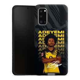 DeinDesign Galaxy S20 Handy Panzer Handyh&uuml;lle robuste Outdoor H&uuml;lle Schutzh&uuml;lle matt Borussia Dortmund Bvb Karim Adeyemi Tough Case
