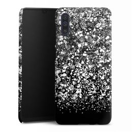 DeinDesign Galaxy A50 Handy Premium Case Smartphone Handyh&uuml;lle Schutzh&uuml;lle matt Muster Snowflake Glitzer Premium Case