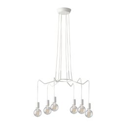 Luce Design HABITAT H&auml;ngeleuchte Wei&szlig;, 6-flammig
