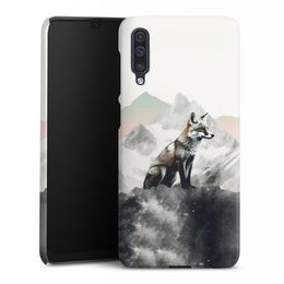 DeinDesign Galaxy A50 Handy Premium Case Smartphone Handyh&uuml;lle Schutzh&uuml;lle matt Nature Mountain Fox Premium Case
