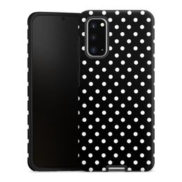 DeinDesign Galaxy S20 Handy Panzer Handyh&uuml;lle robuste Outdoor H&uuml;lle Schutzh&uuml;lle matt Points Polka Dots Retro Tough Case