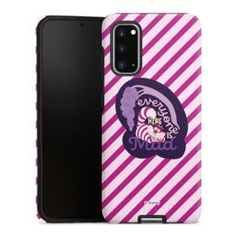 DeinDesign Galaxy S20 Handy Panzer Handyh&uuml;lle robuste Outdoor H&uuml;lle Schutzh&uuml;lle matt Disney Grinning Cat Alice In Wonderland Tough Case