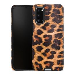 DeinDesign Galaxy S20 Handy Panzer Handyh&uuml;lle robuste Outdoor H&uuml;lle Schutzh&uuml;lle matt Animal Print Leopard Fur Tough Case