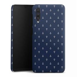 DeinDesign Galaxy A50 Handy Premium Case Smartphone Handyh&uuml;lle Schutzh&uuml;lle matt Muster Sail Anchor Premium Case