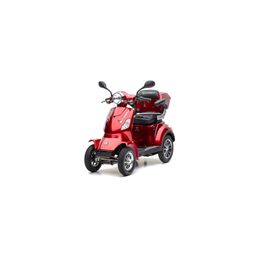 ECONELO E-Seniorenmobil J4000 L, Lithium-Akku, 4-Rad, 1000 Watt, Rot