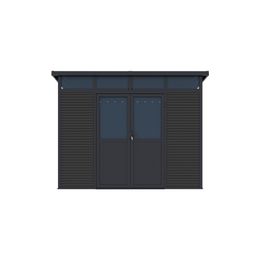 Pergoline Gartenhaus 2822 Aluminium & WPC Anthrazit