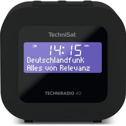 Technisat TECHNIRADIO 40 DAB+ Radiowecker mit Sleeptimer und Snooze rot schwarz
