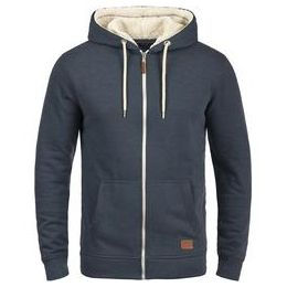 Kapuzenpullover Blend "BHHulker", Herren, Gr. XL, navy teddy, Sweatware, 60% Baumwolle, 40% Polyester, unifarben, regular fit, ohne Ausschnitt, eingesetzt, Pullover Kapuzenpullover, Sweatshirtjacke mit Teddyeinsatz in der Kapuze