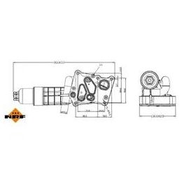 NRF Geh&auml;use, &Ouml;lfilter 31874 f&uuml;r MERCEDES-BENZ