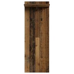 Garderobenpaneel ByLiving "Jakob", braun (old wood), B:48cm H:140cm T:28cm, Holzwerkstoff, Garderobenpaneele, Garderobenpaneel, mit Ablage, Breite 48 cm