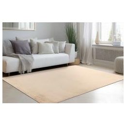 Hochflor-Teppich Kayoom "Emperor 525", beige, B:120cm H:23mm L:170cm, Polyester, Teppiche, weicher Hochflor, Fell Haptik, Wohnzimmer