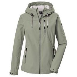 Softshelljacke "GS 111 WMN SFTSHLL JCKT", Damen, Gr. 46, seagrass, Obermaterial: 100% Polyester, G.I.G.A. DX BY KILLTEC, Jacken Softshelljacke, &Uuml;bergangsjacke