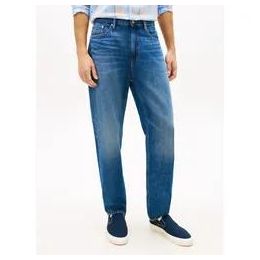 Tommy Hilfiger Straight-Jeans TOMMY JEANS "SONNY REGULAR TAPERED", Herren, Gr. 32, L&auml;nge 34, denim schwarz, Denim/Jeans, Obermaterial: 100% Baumwolle, unifarben, regular fit lang, Jeans Straight-Jeans, Regular fit mit Taschen