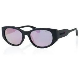 Sonnenbrille Superdry "Modell 996072", Damen, schwarz, matt, Sonnenbrillen Sonnenbrille, Form CatEye, Logoschriftzug auf B&uuml;gel, Kunststofffassung