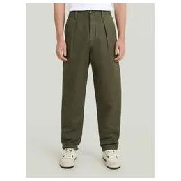G-Star Raw Chinohose G-STAR "Pleated Chino Relaxed Tapered", Herren, Gr. 36, L&auml;nge 34, asfalt gd, Obermaterial: 70% Baumwolle, 30% Baumwolle, Hosen Chinohose