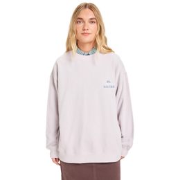 Fleecepullover Quiksilver "Standard", Damen, Gr. M, lila marble, Obermaterial: 100% Walkfrottier;, Sweatshirts Fleecepullover