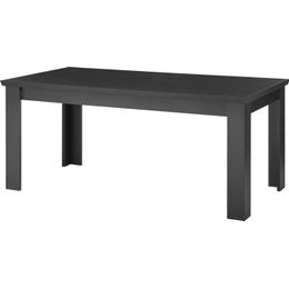 Esstisch Home Affaire "Lincoln, Tisch im Landhausstil, schwarzer Esszimmertisch", schwarz matt, B:181cm H:77cm T:90cm, Tische, Esstisch, edles Design, abgeschr&auml;gte Tischplatte, 180 cm breit