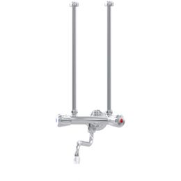 Waschtischarmatur Stiebel Eltron "VL-G", silber (verchromt), B:17,5cm H:9cm T:32,5cm, Armaturen, drucklos, f&uuml;r offene Warmwasserspeicher/Boiler, &Uuml;bertisch-Montage