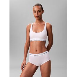 Panty "MODERN COTTON", Damen, Gr. M (38), wei&szlig;, Jersey, Obermaterial: 53% Baumwolle, 35% Modal, 12% Elasthan, Calvin Klein Underwear, unifarben, k&ouml;rpernah, Unterhosen Panty, mit breitem B&uuml;ndchen