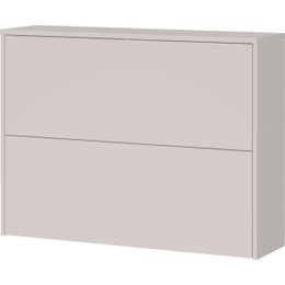 H&auml;ngeschuhschrank Germania "Binetto", kaschmir, navarra, eiche, nachbildung, B:99cm H:74cm T:27cm, Holzwerkstoff, Schr&auml;nke, Schuhschrank mit Push-to-open Technik