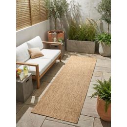 Teppich Bruno Banani "Venezia, auch als L&auml;ufer", braun, B:80cm H:4mm L:250cm, Kunstfaser, Teppiche, Teppich, In- und Outdoor geeignet, Sisal-Optik, Wetterfest & UV-best&auml;ndig