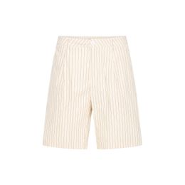 !Solid Chinoshorts SOLID "Chinoshorts SDAlann Striped Pleated", Herren, Gr. XXL, N-Gr, beige (oatmeal), Obermaterial: 45% Baumwolle CO. 45% Polyester PES. 10% Viskose CV., Hosen Chinoshorts