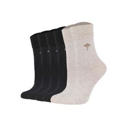 JOOP! Kurzsocken JOOP "Socken Women for your daily glam cotton Socks 6p 6er Pack", Damen, Gr. 39-42, bunt (2xschwarz, naturmelange), Obermaterial: 88% Baumwolle CO. 9% Polyamid PA. 3% Elasthan EL., Socken