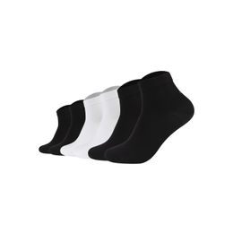 JOOP! Kurzsocken JOOP "Socken Unisex premium essential organic cotton Quarter 6p 6er Pack", Herren, Gr. 39-42, bunt (2xschwarz, wei&szlig;), Obermaterial: 62% Baumwolle CO(Bio). 36% Polyamid PA. 2% Elasthan EL., Socken