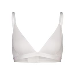 Sport-BH PSD "PSD WHITE SLD MDL TBL", Damen, Gr. L, Cup 0, wei&szlig;, 47% Modal, 47% Baumwolle, 6% Elasthan, BHs Sport-BH
