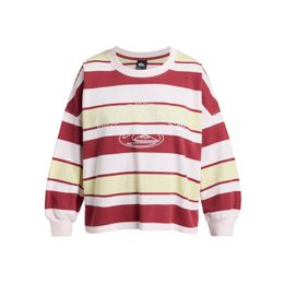 Sweatshirt Quiksilver "Bright", Damen, Gr. L, burnt russet stripes qsw, Obermaterial: 100% Walkfrottier;, Sweatshirts Sweatshirt