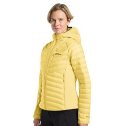 Funktionsjacke Jack Wolfskin "ROUTEBURN PRO INS JKT W", Damen, Gr. L (42/44), lemonice, Obermaterial: 100% Polyester. Futter:100% Polyester, Jacken Funktionsjacke