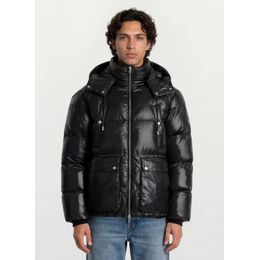 Winterjacke Trueprodigy "Nathan Kapuze aufgesetzte Taschen", Herren, Gr. L, schwarz, Obermaterial: 100% Polyester PES., regular fit, Jacken Winterjacke