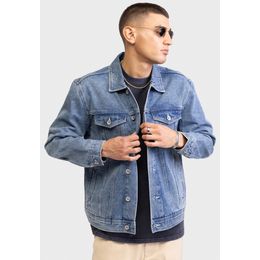 REDEFINED REBEL EST. 2013 Funktionsjacke REDEFINED REBEL "Redefined Rebel Jacket RRAiden Jacket Denim REGULAR FIT", Herren, Gr. L, blau (light blau), Web, 75% Baumwolle, 20% Polyester, 5% Viskose, lang, Jacken Funktionsjacke