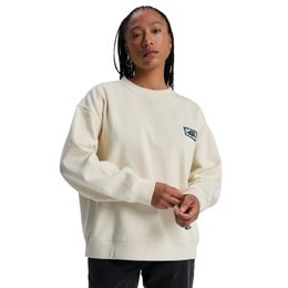 Fleecepullover Quiksilver "Standard", Damen, Gr. L, bone, Obermaterial: 100% Walkfrottier;, Sweatshirts Fleecepullover