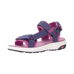 Sandale Trollkids "KIDS LYSEFJORD SANDAL", M&auml;dchen, Gr. 28, violet blau, navy, mallow pink, Synthetik, Textil, Schuhe Sandale