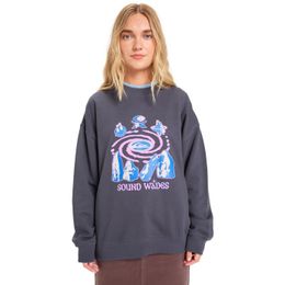 Fleecepullover Quiksilver "Standard", Damen, Gr. S, india ink, Obermaterial: 100% Walkfrottier;, Sweatshirts Fleecepullover
