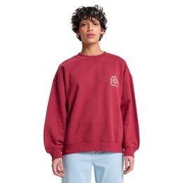 Fleecepullover Quiksilver "Standard", Damen, Gr. L, burnt russet, Obermaterial: 100% Walkfrottier;, Sweatshirts Fleecepullover