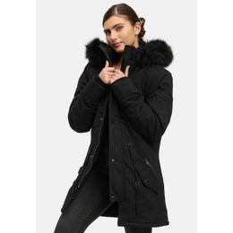 Winterjacke Trueprodigy "Julius F mit abnehmbarer Kapuze", Damen, Gr. L, schwarz, Obermaterial: 100% Baumwolle CO., slim fit, Jacken Winterjacke