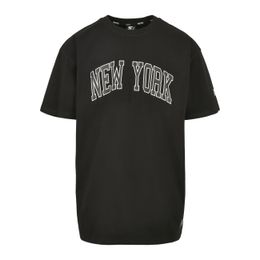 Kurzarmshirt STARTER Black Label "Starter Black Label Herren Starter New York Tee", Damen, Gr. L, schwarz, 100% Baumwolle, unifarben, oversize, Rundhals, Shirts