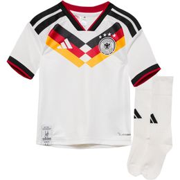 Adidas WM 2026 DFB Deutschland Heim Mini Teamtrikot Kinder - Gr&ouml;&szlig;e 116 - wei&szlig;