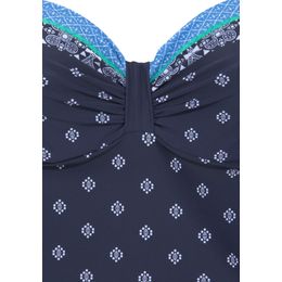 Lascana sheego Gro&szlig;e Gr&ouml;&szlig;en B&uuml;gel-Tankini-Top, nachtblau, Gr&ouml;&szlig;e 42D - Damen