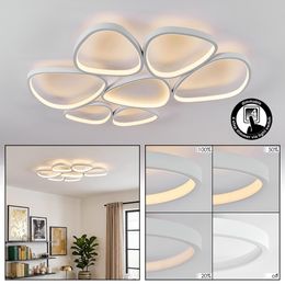 hofstein Molin Deckenleuchte LED Wei&szlig;, 1-flammig
