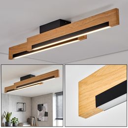 hofstein Inzino Deckenleuchte LED Naturfarben, Schwarz, 1-flammig