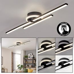 hofstein Velon Deckenleuchte LED Schwarz, 1-flammig