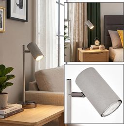hofstein Javel Tischleuchte LED Chrom, Grau, 1-flammig